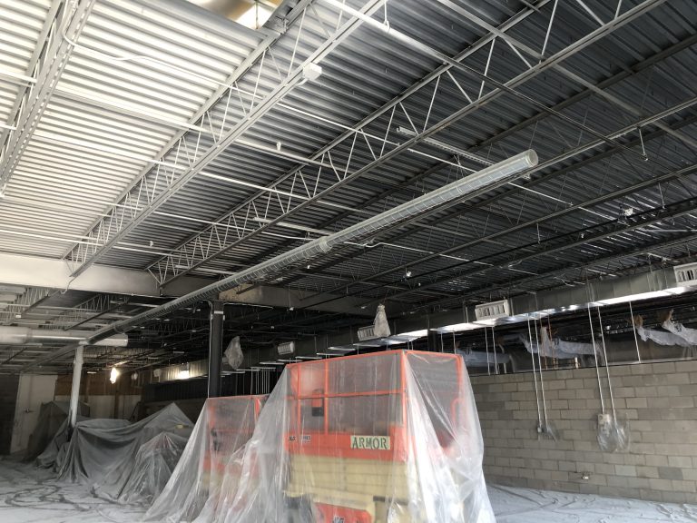 Commercial Dryfall Ceiling Painting - Dealership – Spray GenX LLC